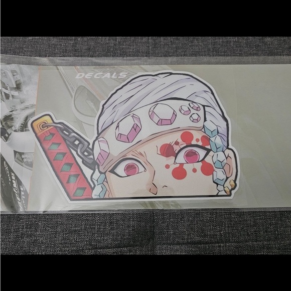 No Brand | Accessories | Uzui Demon Slayer Car Sticker Japanese Anime ...